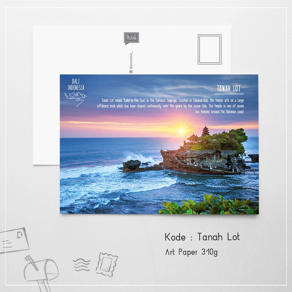 Jual Kartu Pos BALI PURA - Postale | Shopee Indonesia