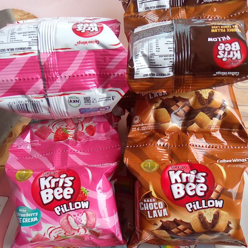 Jual Kris Bee Pillow Snack Krisbee Pillows Renceng Isi 10 Bks X 6 gr ...
