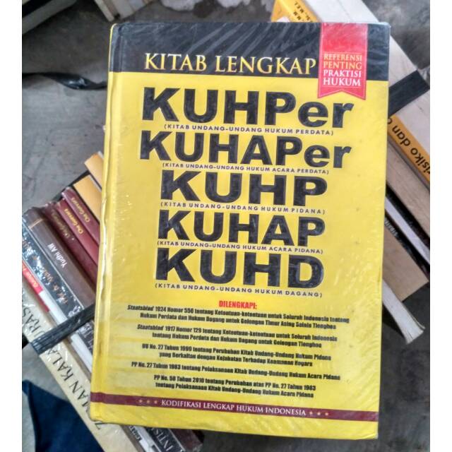 Jual Original Kitab Lengkap KUHPer KUHAPer KUHP KUHAP KUHD | Shopee Indonesia