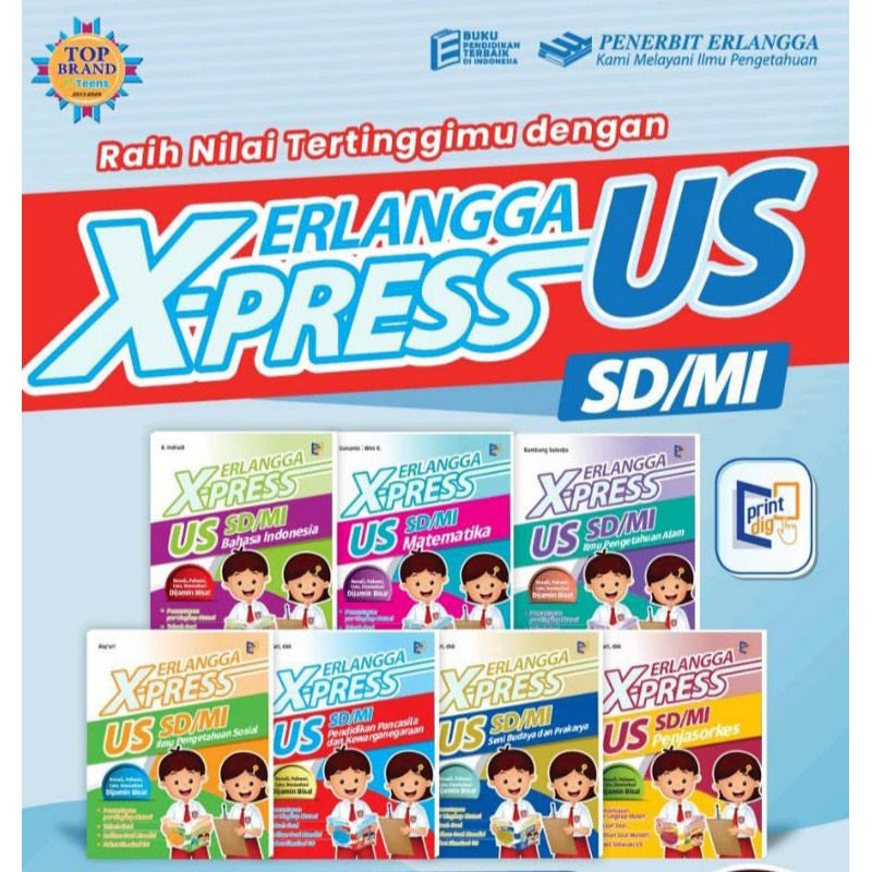 Jual BUKU XPRESS US SD 2022 2023 MATEMATIKA BAHASA IPA IPS PPKN SBK PENJASKES ERLANGGA | Shopee ...