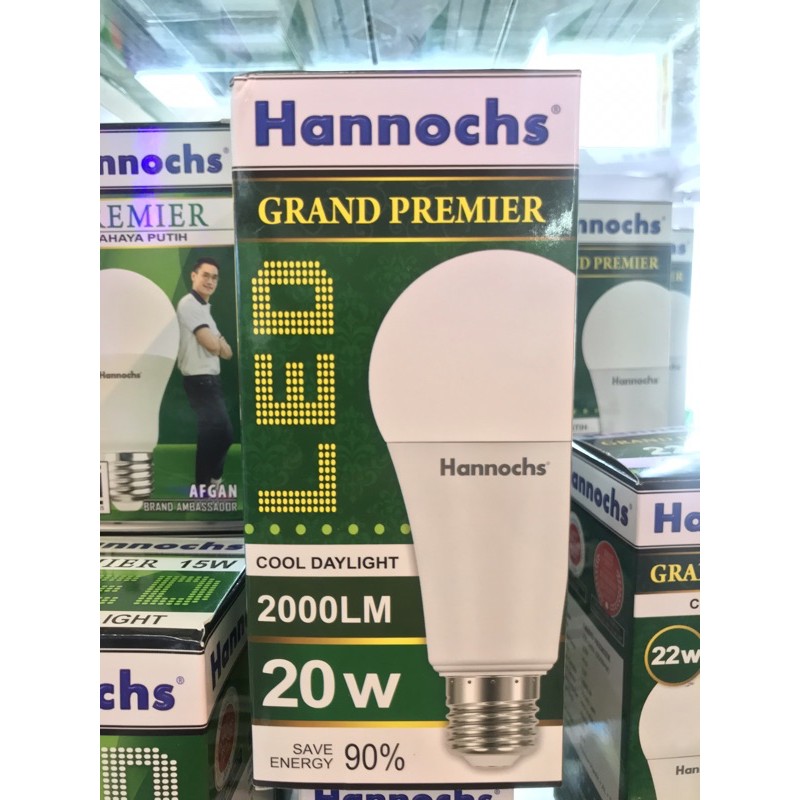 Jual BOLA LAMPU LED HANNOCH 22 watt 20 watt 15 watt 12 watt 9 watt 7 ...