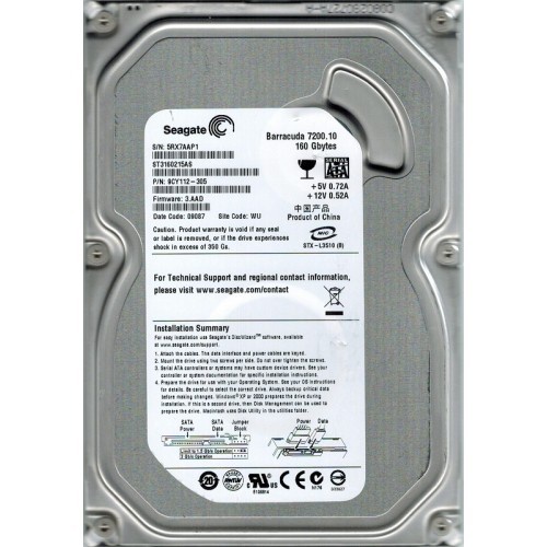 Jual HARDISK SEAGATE INTERNAL PC 160GB HDD SATA 3.5 | Shopee Indonesia