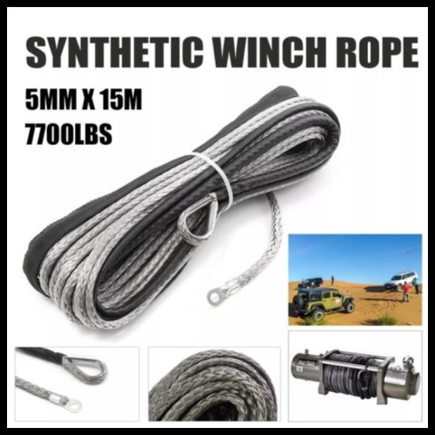 Jual Synthetic Plasma Rope Winch 5Mm X 15Meter Tali Sling For Atv Utv ...