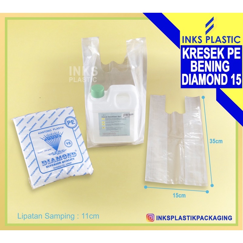 Jual Kresek bening PE diamond 15 | Shopee Indonesia