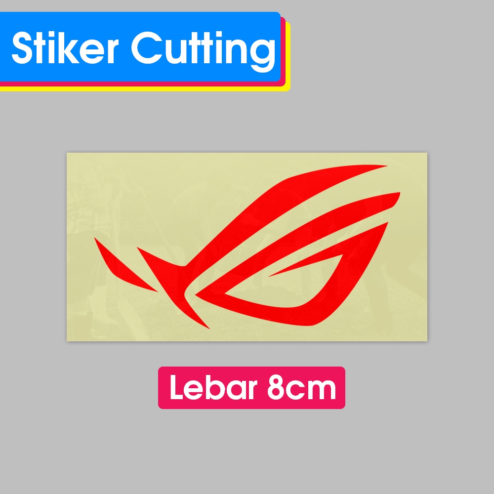 Jual Stiker ROG Asus Republic of Gaming Cutting untuk HP Motor Laptop ...