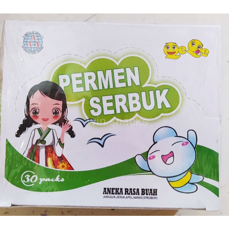 Jual Permen Serbuk 1 kotak/permen pipet jadul/Bonbon pipet/bon bon ...
