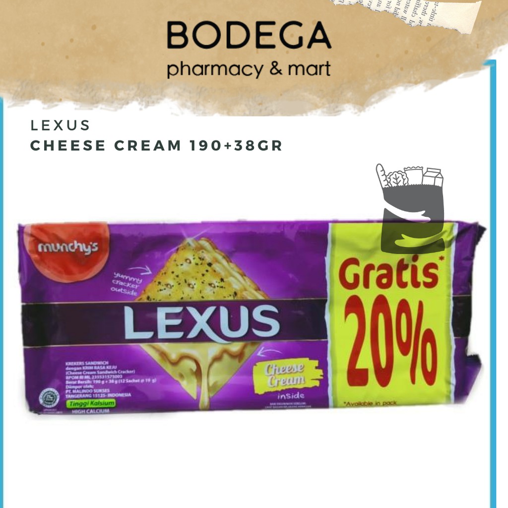 Jual Munchy's Lexus Cream Cheese Biscuit / Biskuit Saus Keju | 190gr ...