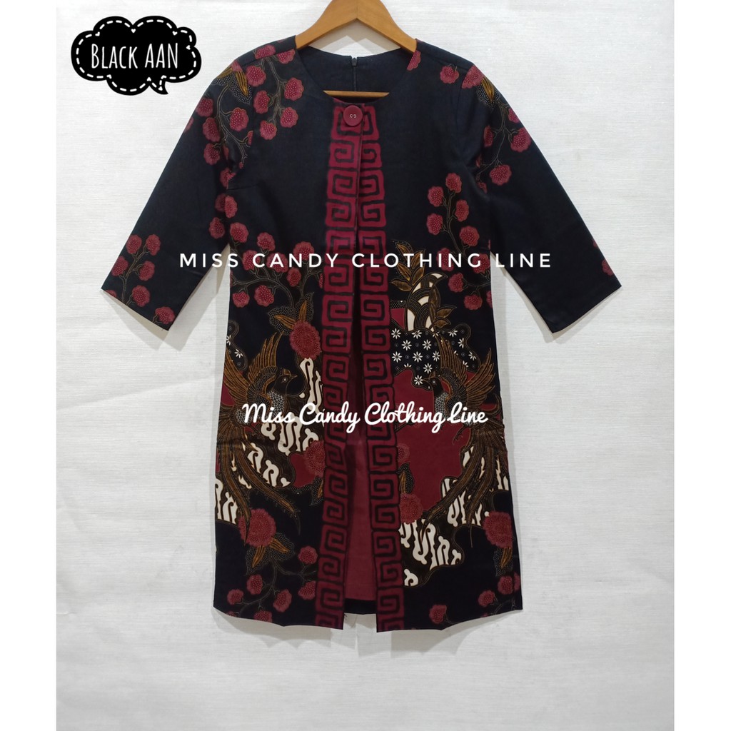 Jual Dress Batik Modern Wanita Katun Stretch Model Rompi 252 RM ABO ACI ...