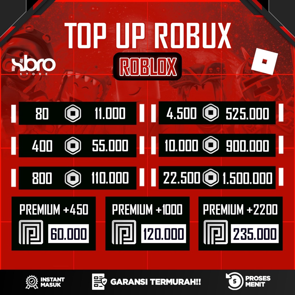 Jual ROBUX LAYANAN INSTANT | Shopee Indonesia