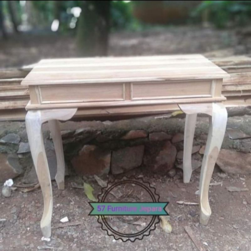 Jual Meja hias/meja konsul /meja telepon laci kayu jati mentahan ...