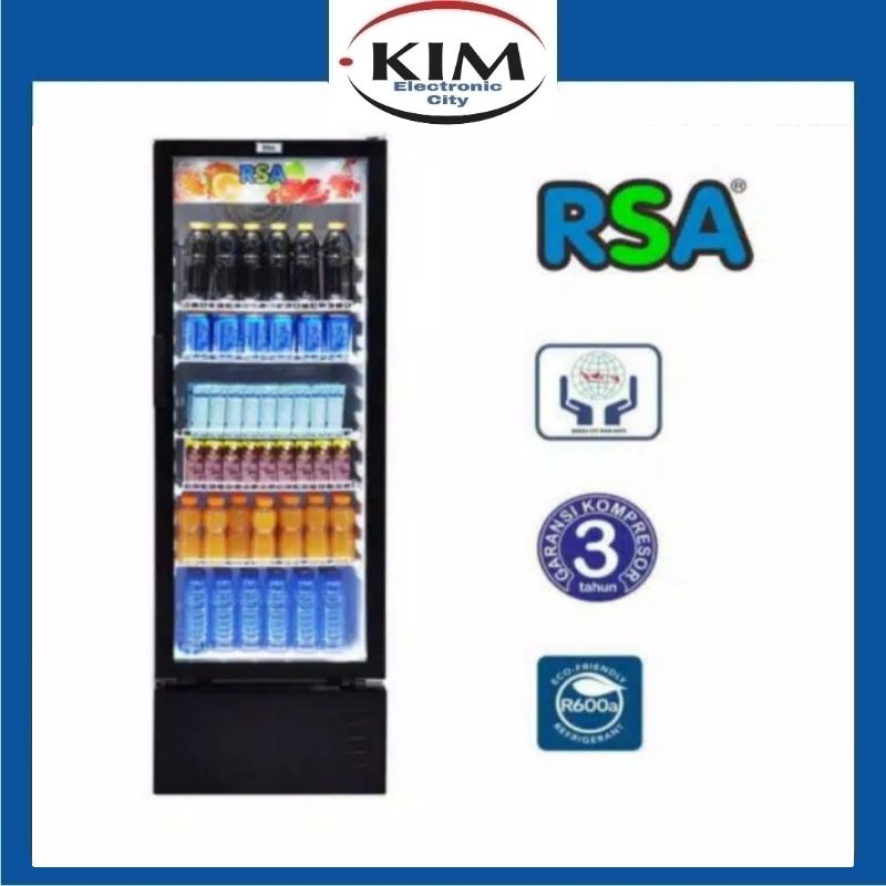 Jual SHOWCASE RSA AGATE 300 5 RAK DISPLAY COOLER KULKAS BY GEA LOW WATT ...