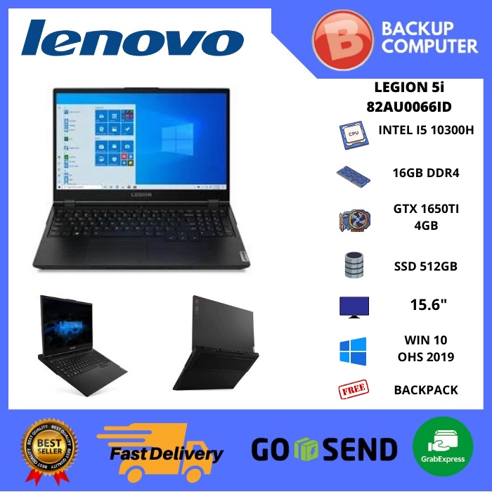 Jual LAPTOP LENOVO Legion 5i 82AU0066ID i5-10300H | Shopee Indonesia