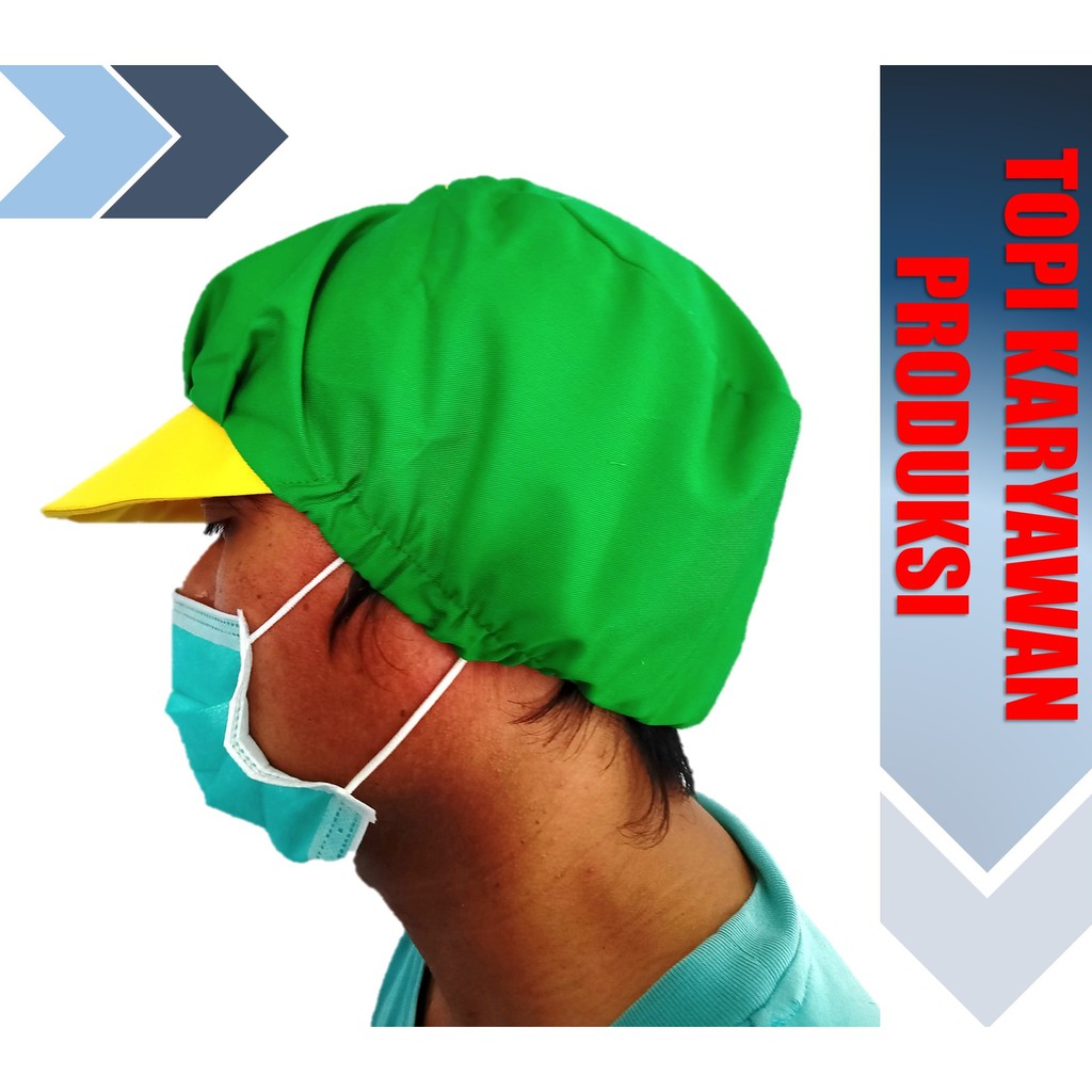Jual Topi Pekerja Karyawan Pabrik Produksi Makanan Rokok Manufaktur ...