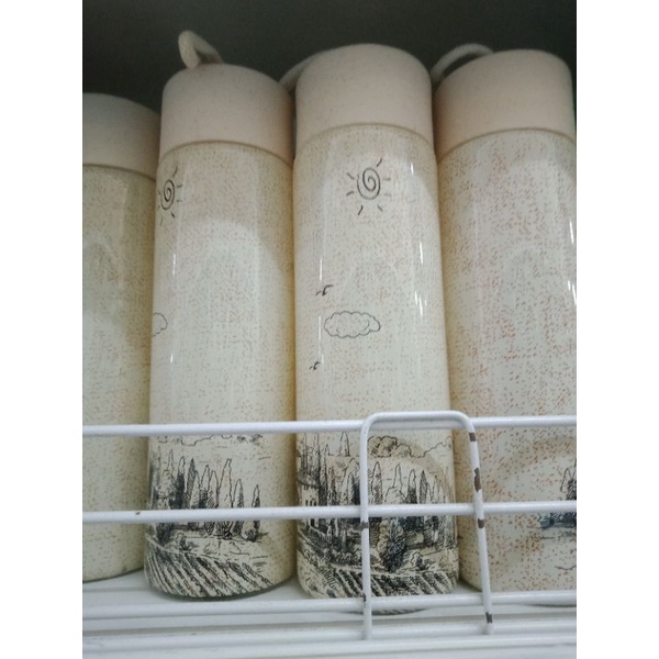 Jual Tumbler bergambar kaca. botol minum kaca Mr DIY | Shopee Indonesia