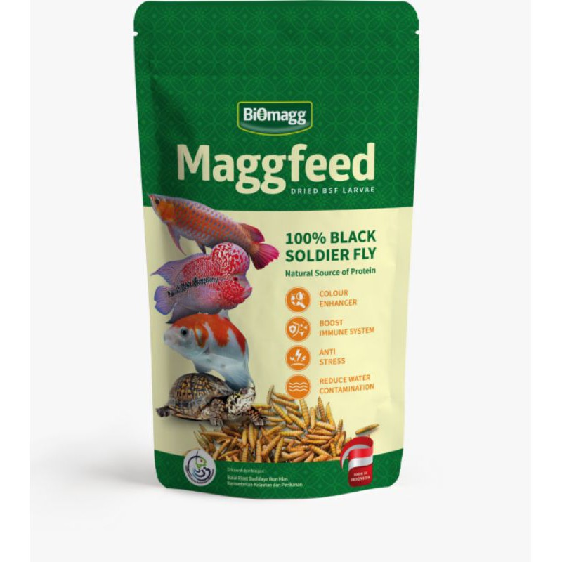 Jual Maggfeed - Makanan Pakan Suplemen Ikan Hias Ternak Maggot Kering ...