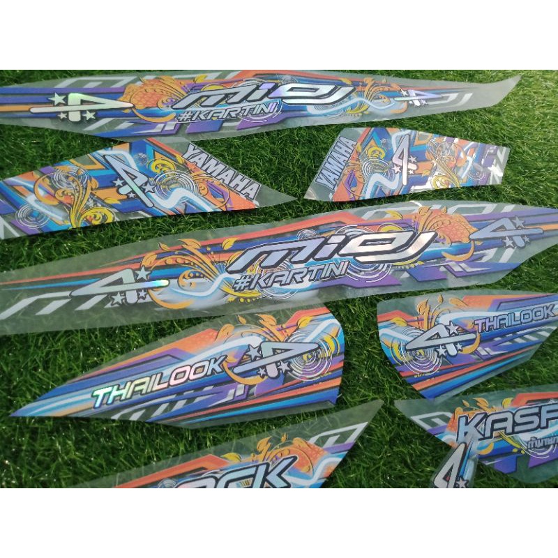 Jual striping bahan transparan hologram mio j | Shopee Indonesia