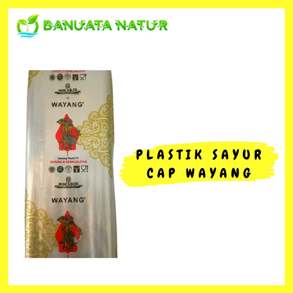 Jual Plastik Sayur bening 500 gram Plastik Packing Sayur Wayang 30x45 ...