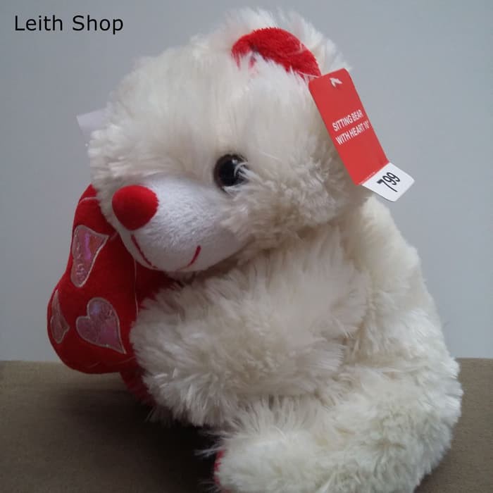 Jual Boneka Bear Putih Heart White Imut Valentine Gift Hati Couple ...
