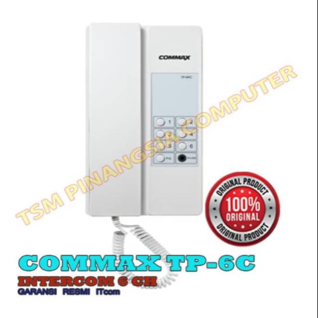 Jual Interphone intercomm commax TP-6RC Intercomm 4channel 6channel | Shopee Indonesia