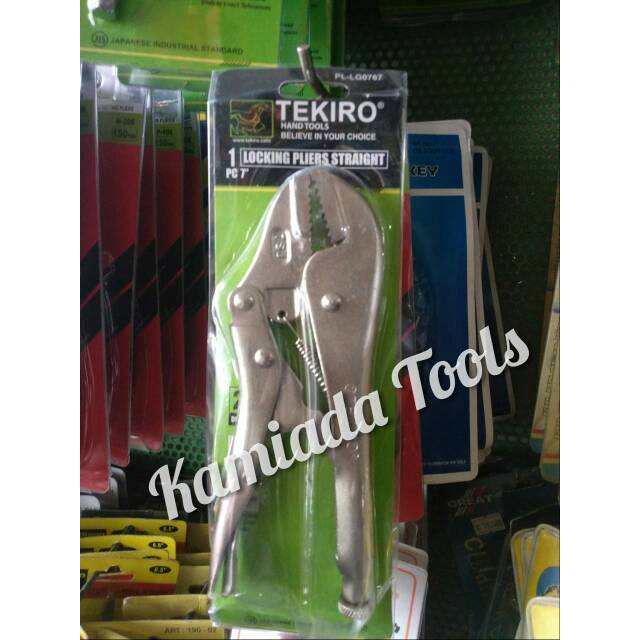 Jual Tang Buaya Lurus/ Tang Stel 7 Inci/ Tang Jepit Lurus uk 7 inci ...