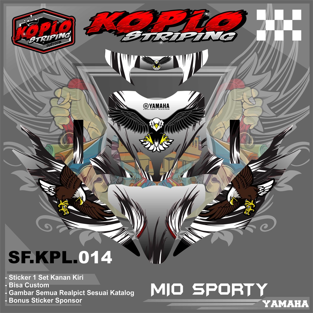 Jual Sticker Decal Full Body Motor Yamaha Mio Sporty - Sticker Decal ...