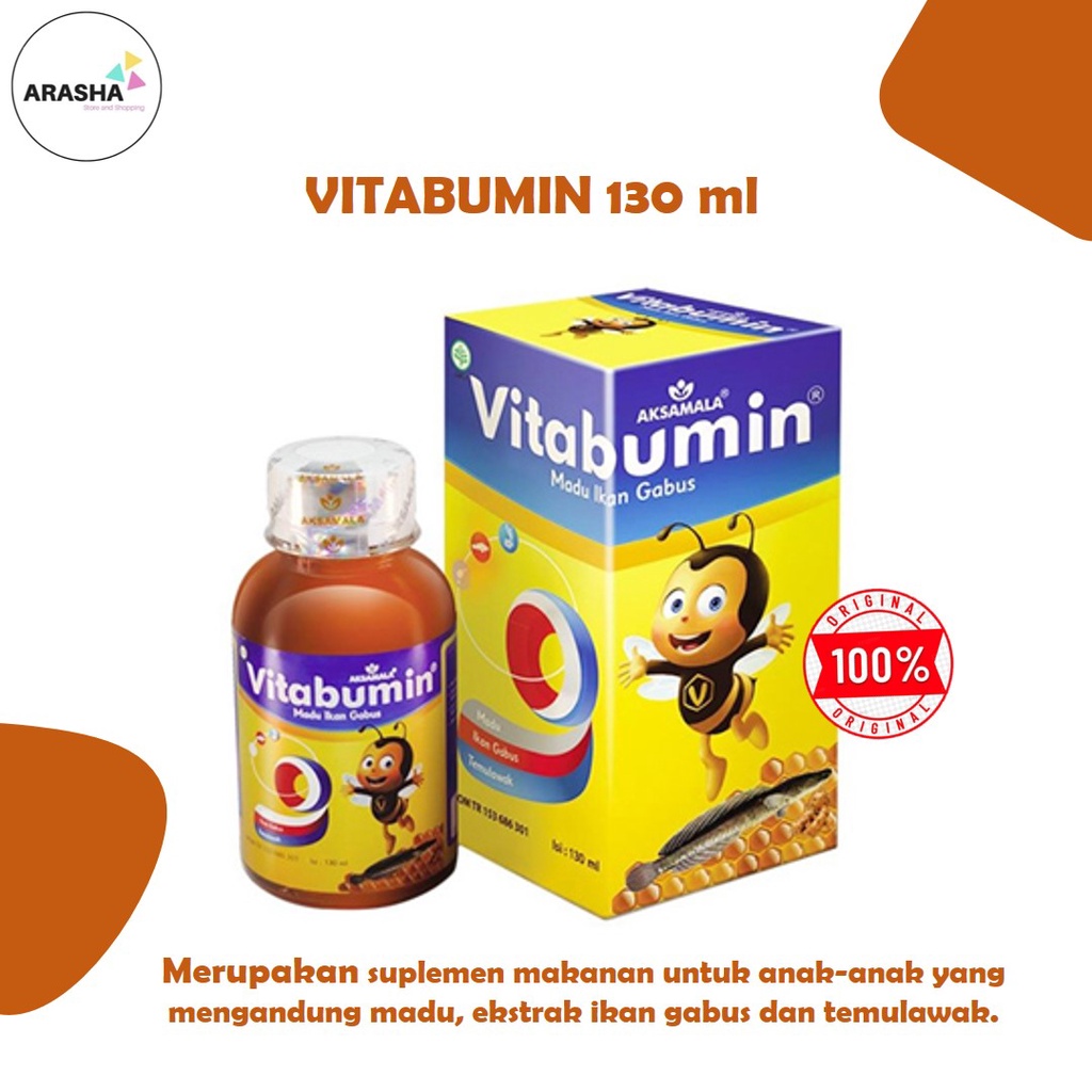Jual VITABUMIN 130 ml Madu Ikan Gabus - Madu Penambah Nafsu Makan Anak - Menjaga Daya Tahan ...