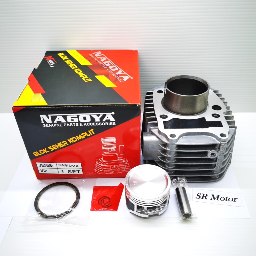 Jual paket cylinder boring block blok seher piston kit set karisma x d supra x 125 lama karbu ...