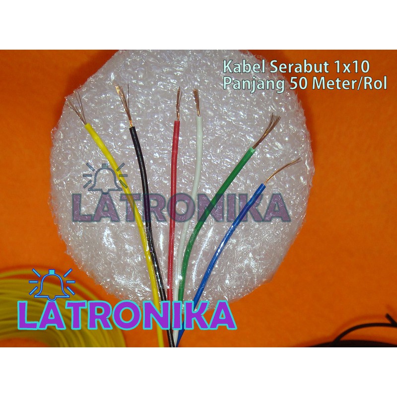 Jual Kabel Serabut kecil 1x10 50 Meter Per Roll 50m Per Rol Kabel Kecil ...