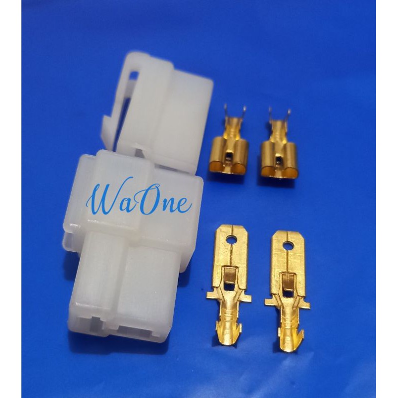 Jual Socket Konektor 2 Pin Besar Soket Kabel Mobil 2Pin | Shopee Indonesia