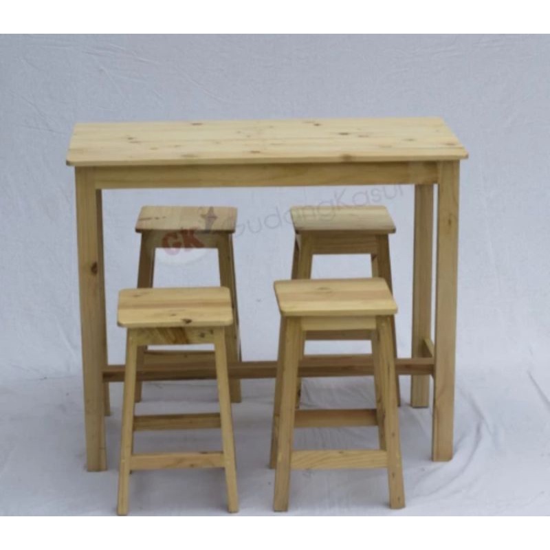 Jual meja cafe/meja resto/meja makan/meja kayu 100×50×75 | Shopee Indonesia