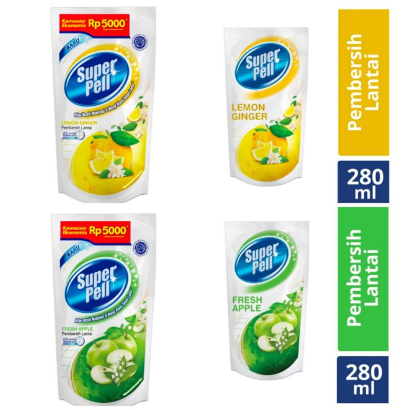 Jual Super Pell Pembersih Lantai 280 Ml | Shopee Indonesia
