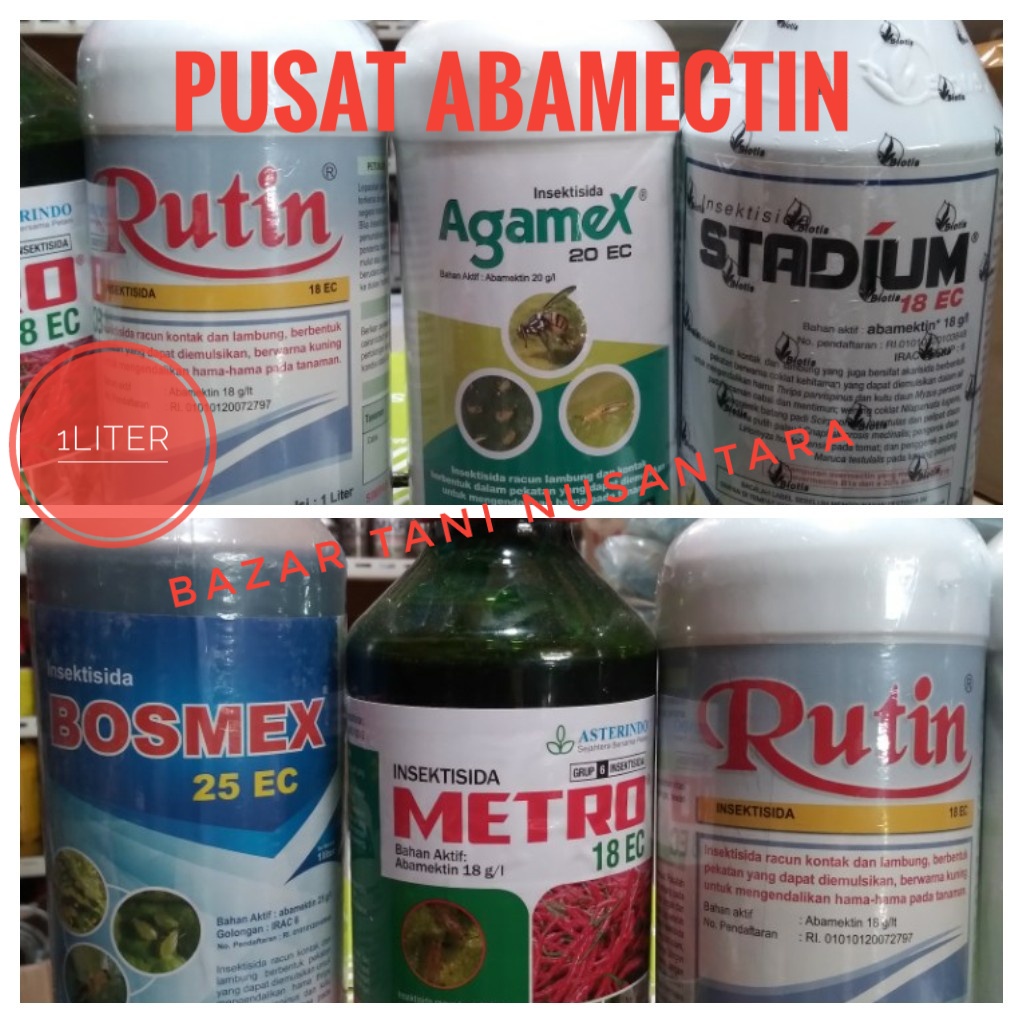 Jual Pusat ABAMEKTIN INSEKTIISIDA 1 LITER RUTIN METRO BOSMEC STADIUM ...