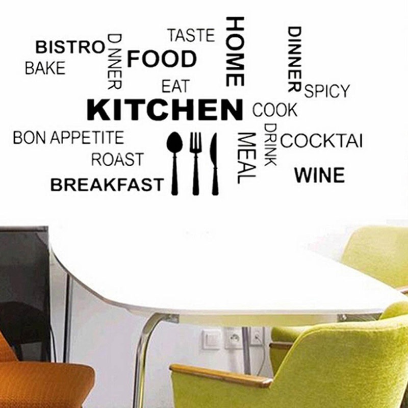 Jual Stiker Dinding Quotes Kata Dapur Europe Kithen Wall Cutting ...
