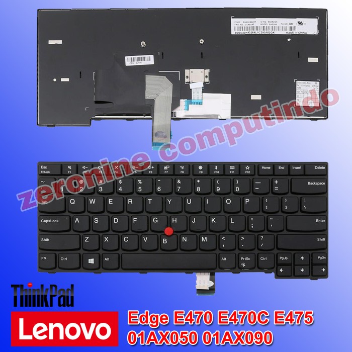Jual KEYBOARD LENOVO THINKPAD E470 E470C E475 FRU 01AX040 | Shopee Indonesia