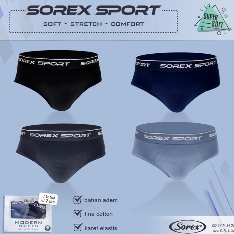 Jual Cd Boxer Cowok Sorex - Cd Laki Model Boxer Sorex M3903 Uk S-Xl ...