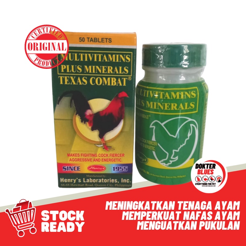 Jual New TEXAS COMBAT Super Multivitamin Vitamin Suplemen Ayam Aduan ...