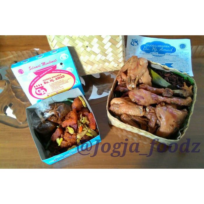 Jual Gudeg bu amad isi ayam 1/2ekor + telor 5 gudeg krecek (WAJIB JNE ...