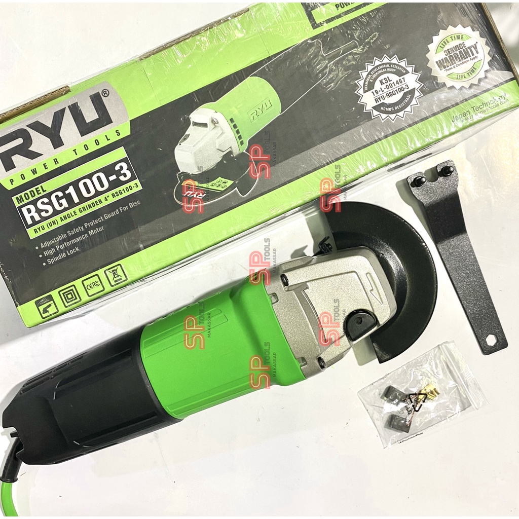 Jual MESIN GERINDA GURINDA 4" 4 INCH RYU RSG 100-3 / ANGLE GRINDER 4 ...