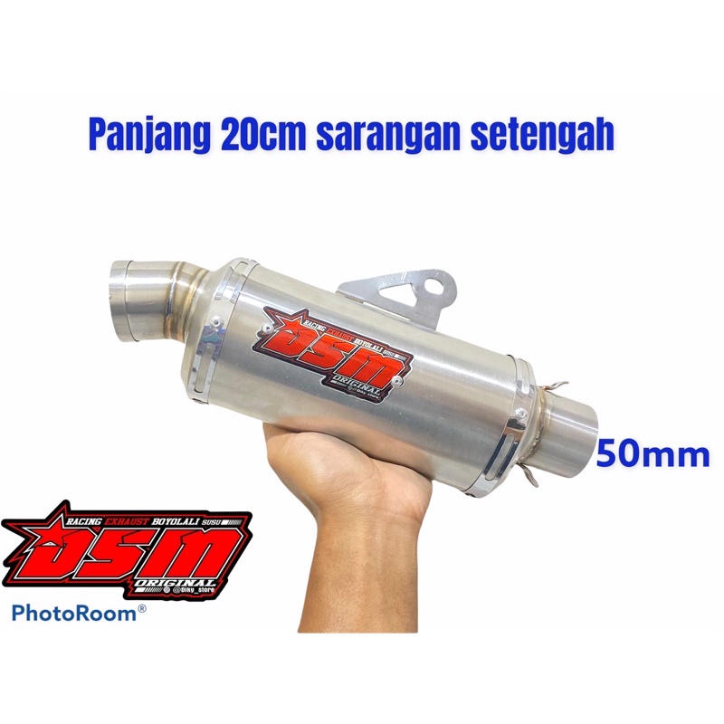 Jual Knalpot Dsm Oval 20cm dm 50 sarangan setengah | Shopee Indonesia