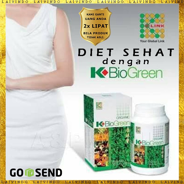 Jual Organic K-BioGreen K-link Herbal Organik Diet Sehat 500 gram ...