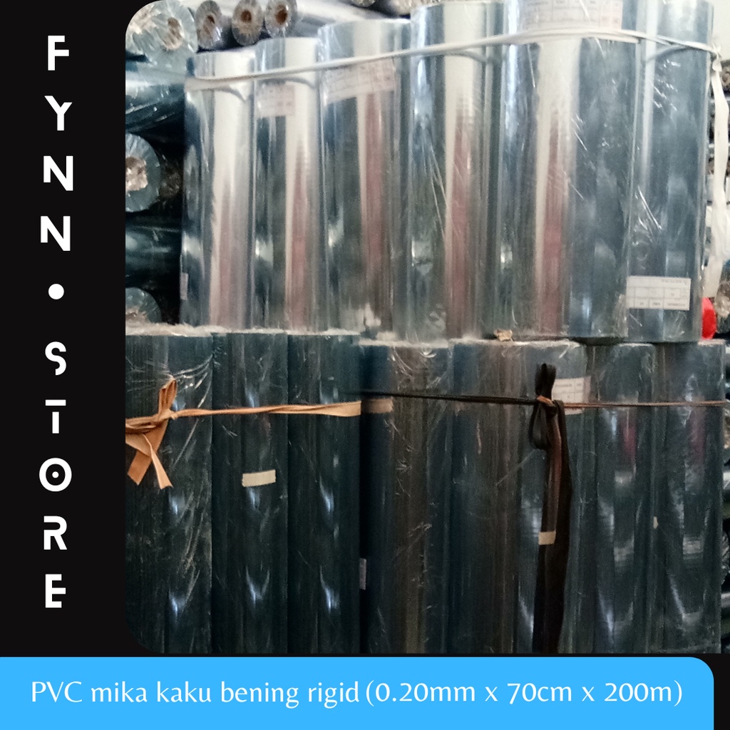 Jual PVC mika rigid kaku clear tebal 0.20mm x 70cm x 200m | Shopee Indonesia