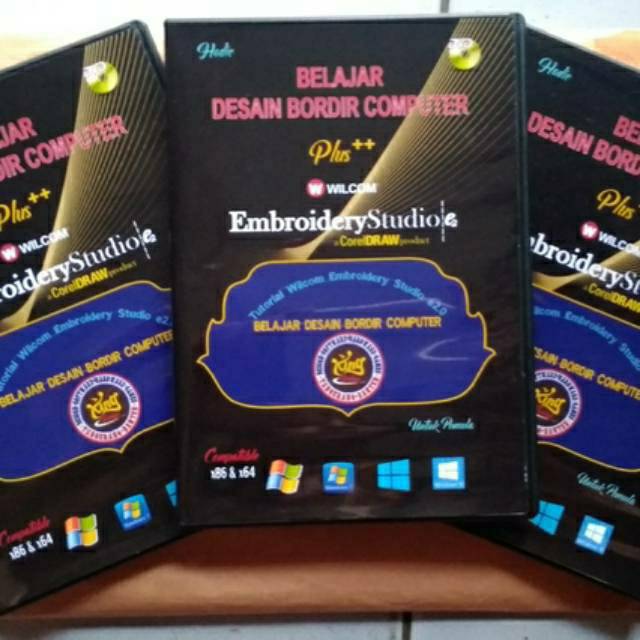 Jual Paket belajar desain bordir komputer dan software wilcom e2.0 ...