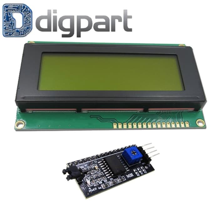 Jual LCD2004 2004 20x4 2004A Green Hijau I2C IIC Backpack LCD Module ...