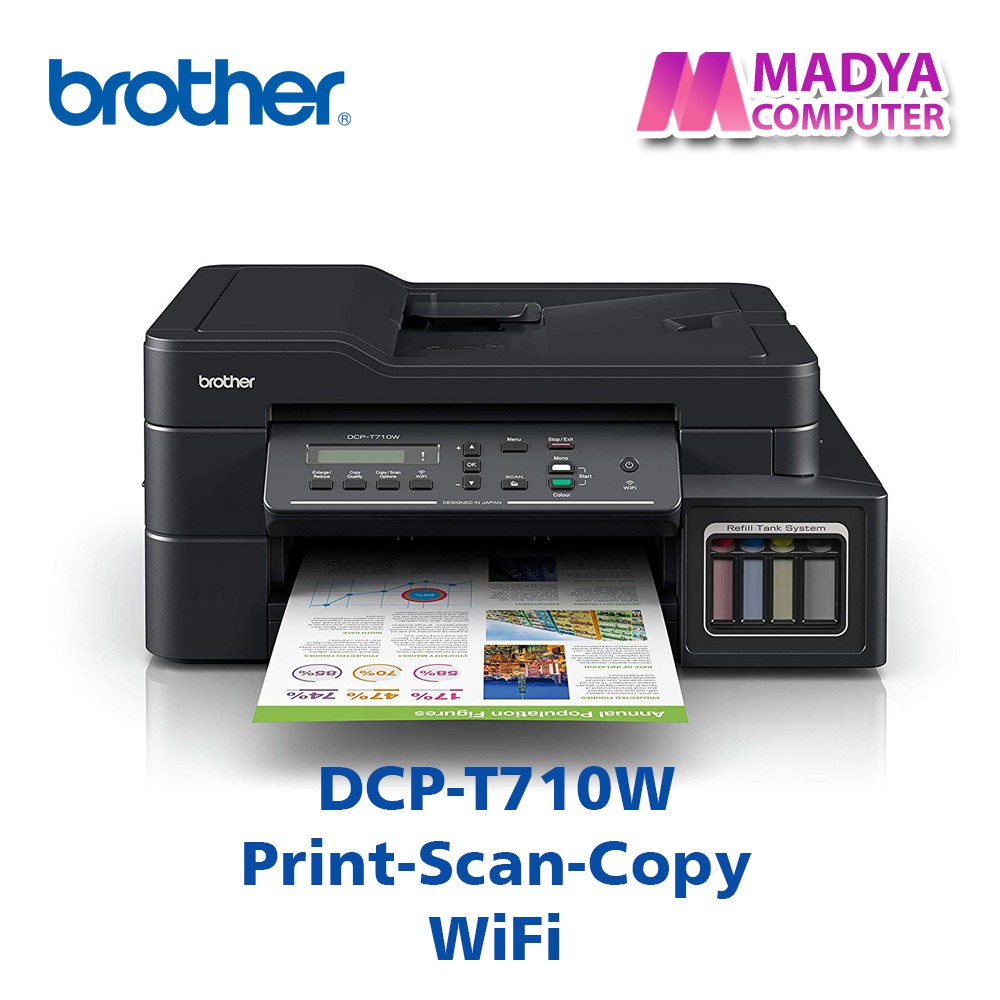 Jual Printer Brother DCP-T710W Print, Scan, Copy, WiFi | Shopee Indonesia