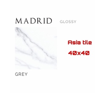 Jual MADRID GREY GLOSSY UK.40X40 DINDING LANTAI KERAMIK ASIA TILE ...