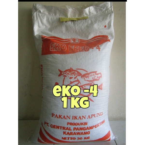Jual pelet murah 1 kg eko -4 pelet lele pelet ikan besar pelet nila ...
