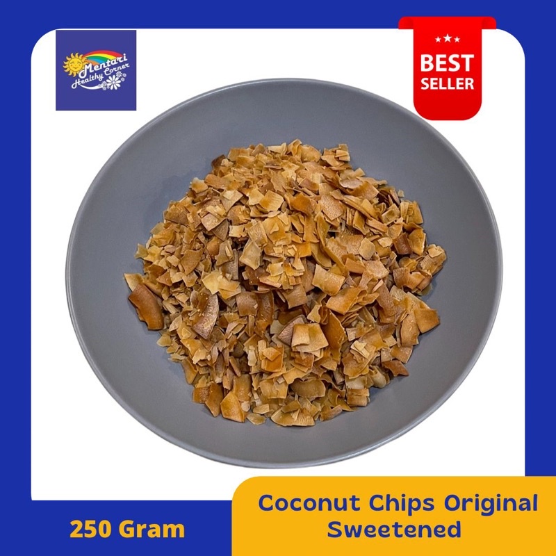 Jual Coconut Chips Original Sweet 250gram | Shopee Indonesia