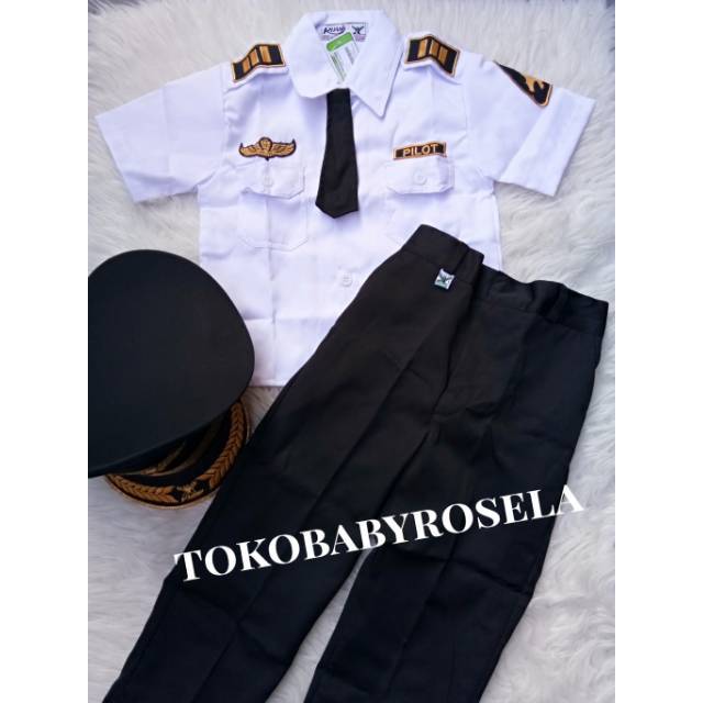 Jual Baju kostum seragam profesi anak Pilot cowo / laki- laki | Shopee ...