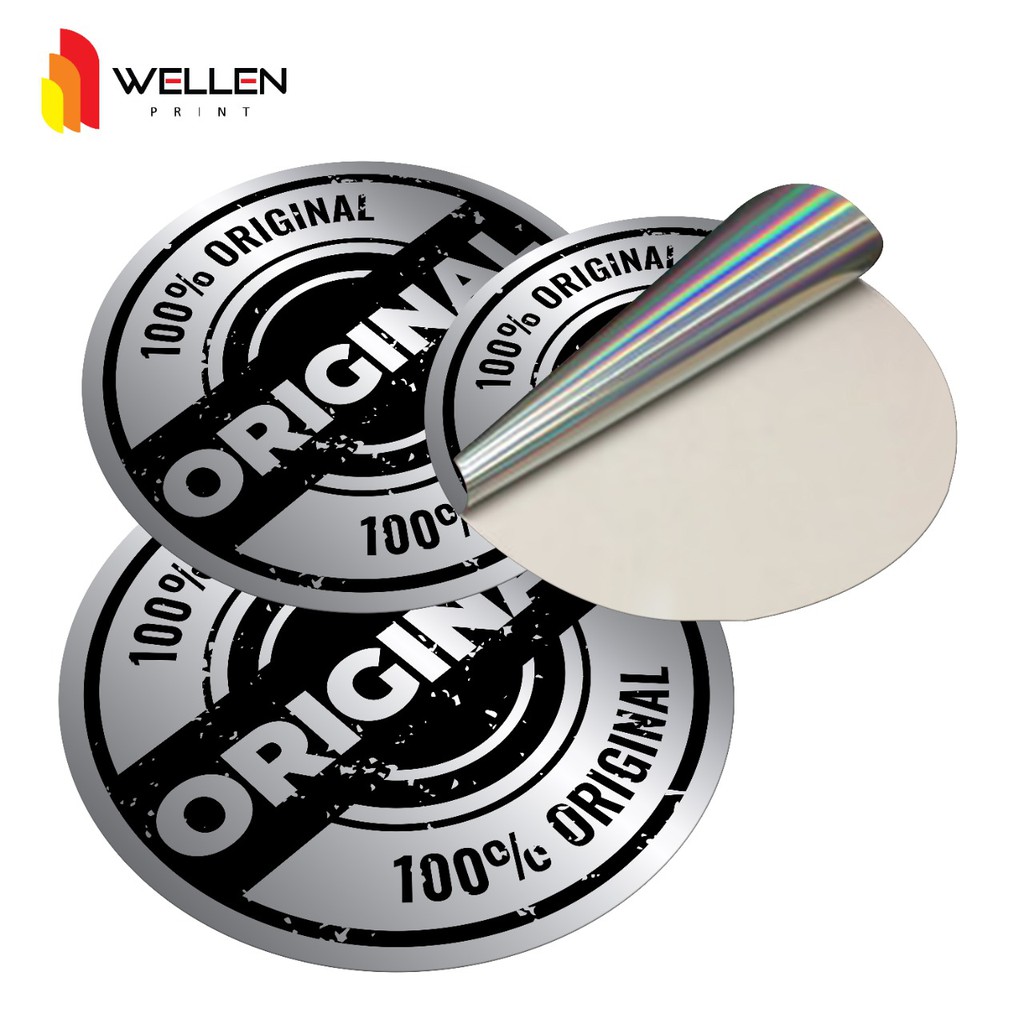 Jual WELLEN PRINT - Cetak Sticker Label Silver / Stiker Perak / Print ...