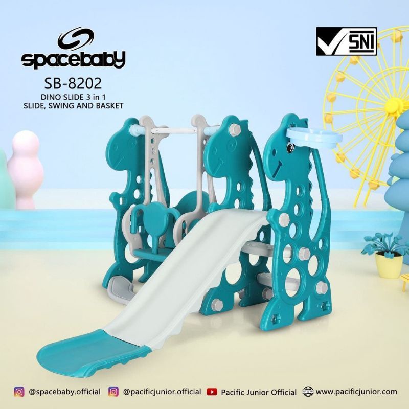 Jual space baby perosotan ayun slide swing space baby sb8202 dino promo ...